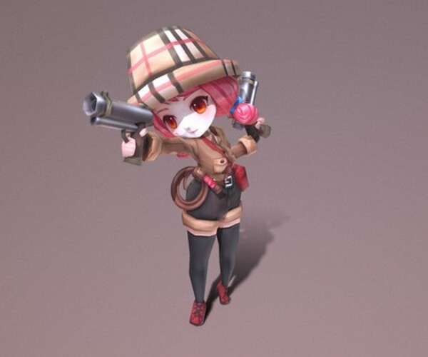 ArtStation - Casual RPG Character - 33 Calina | Game Assets