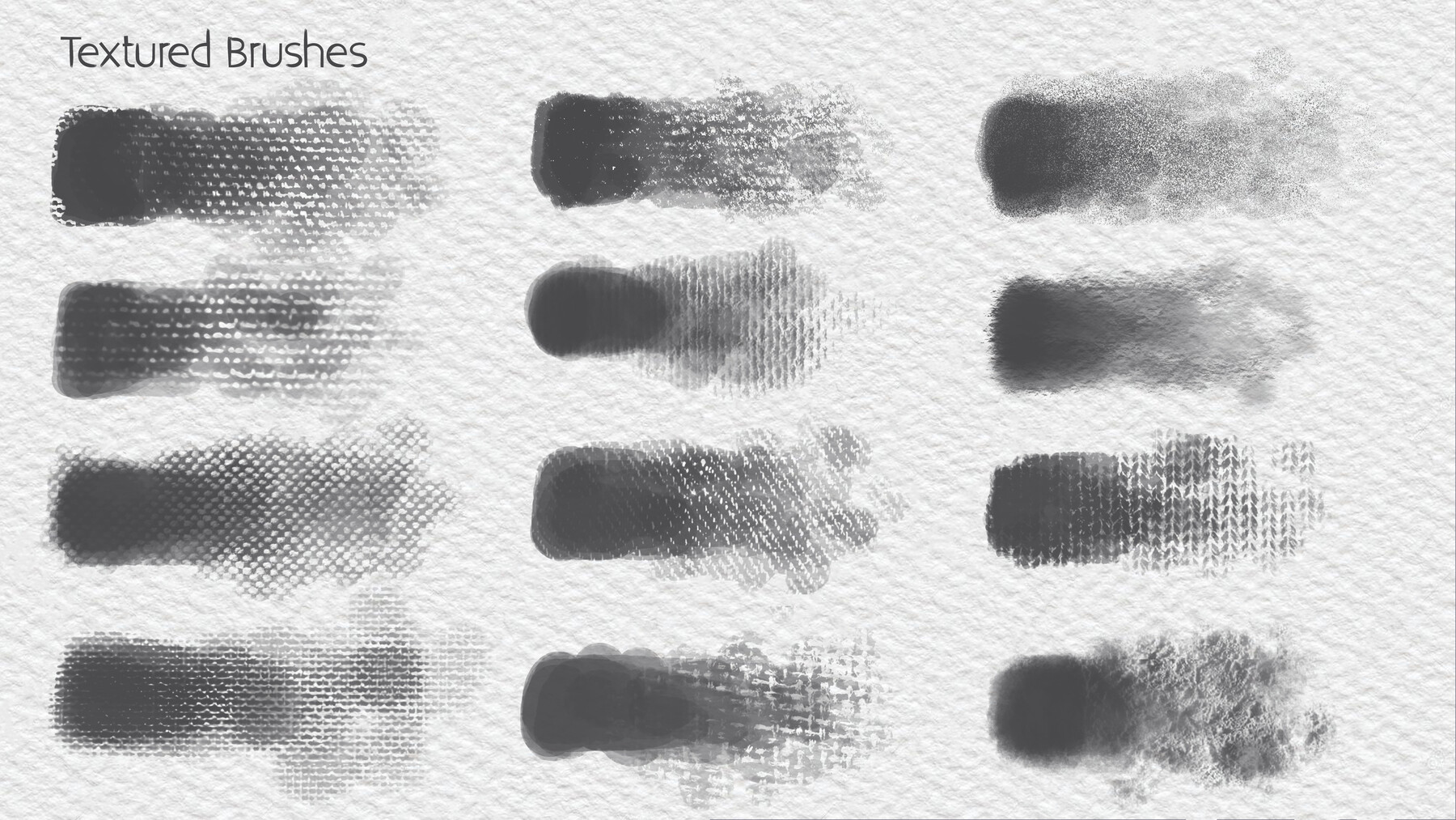 ArtStation - 2D BRUSH ,Textured brushes, basic brushes, nature and ...