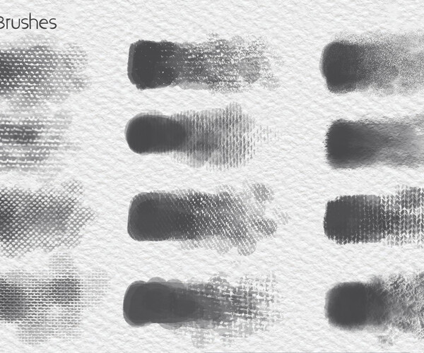 ArtStation - 2D BRUSH ,Textured brushes, basic brushes, nature and ...