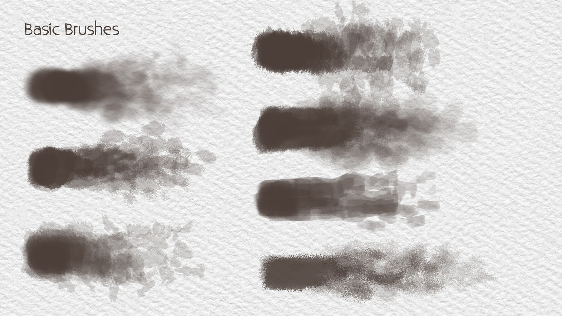 ArtStation - 2D BRUSH ,Textured brushes, basic brushes, nature and ...