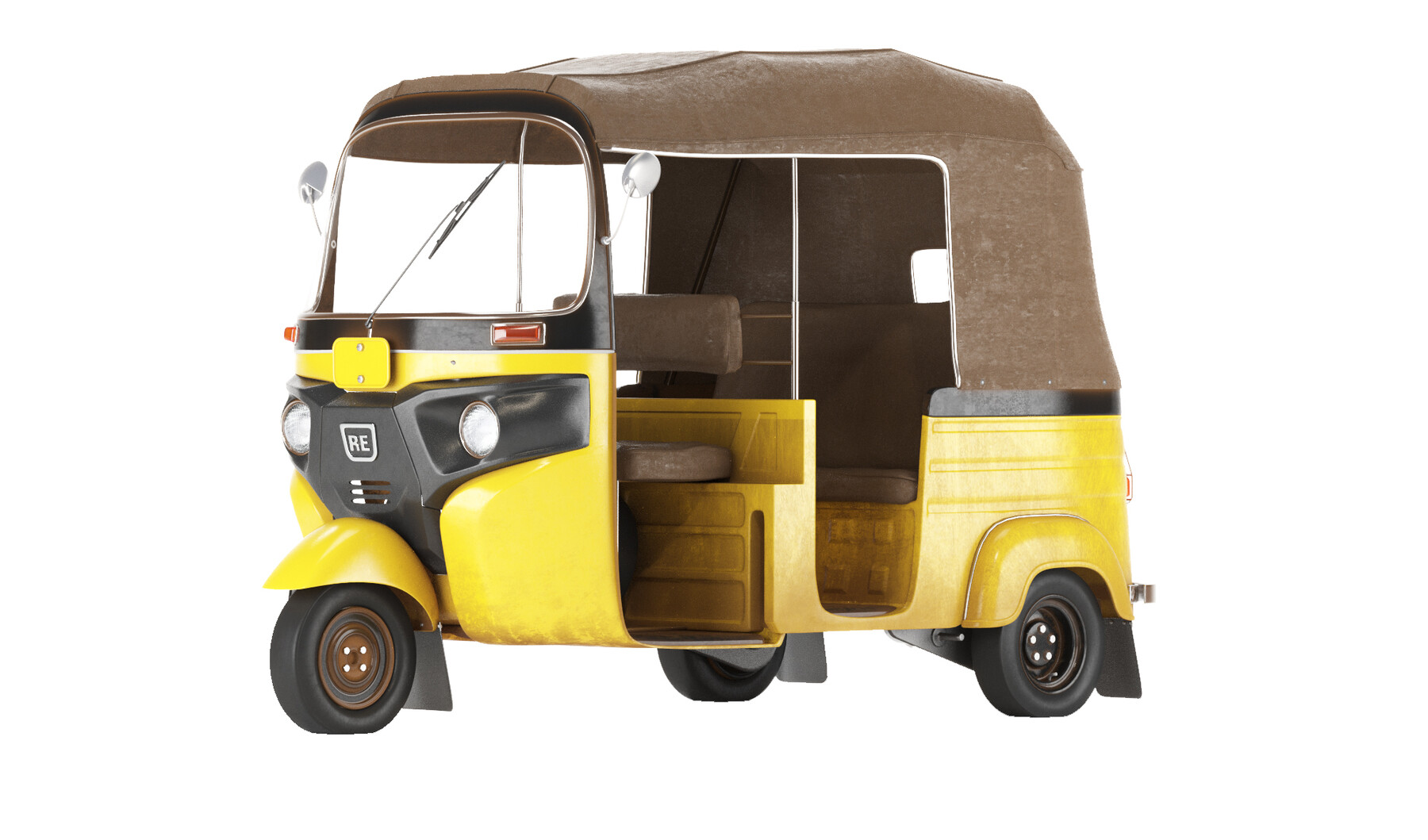 ArtStation - Auto Rickshaw Mini Taxi "Yellow" | Resources