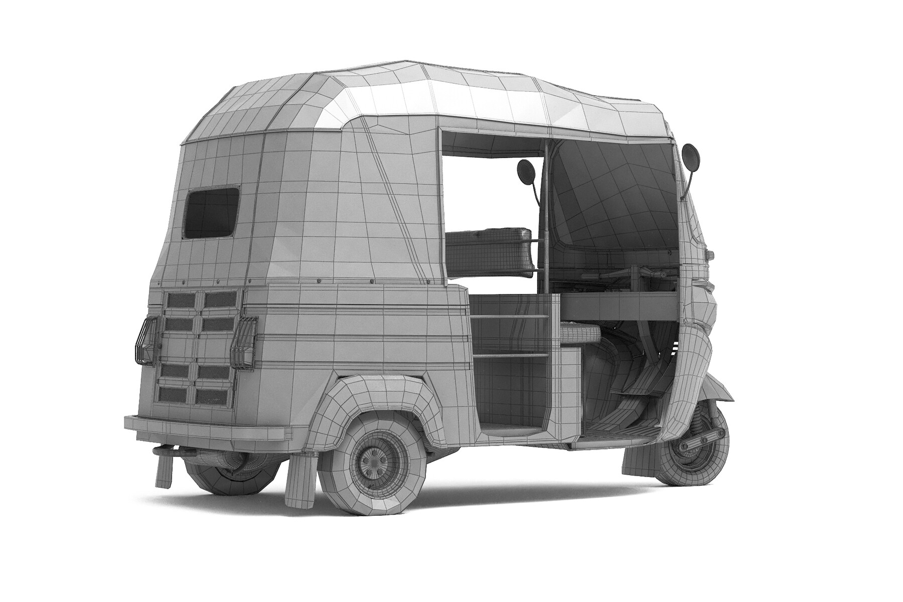 ArtStation - Auto Rickshaw Mini Taxi "Yellow" | Resources