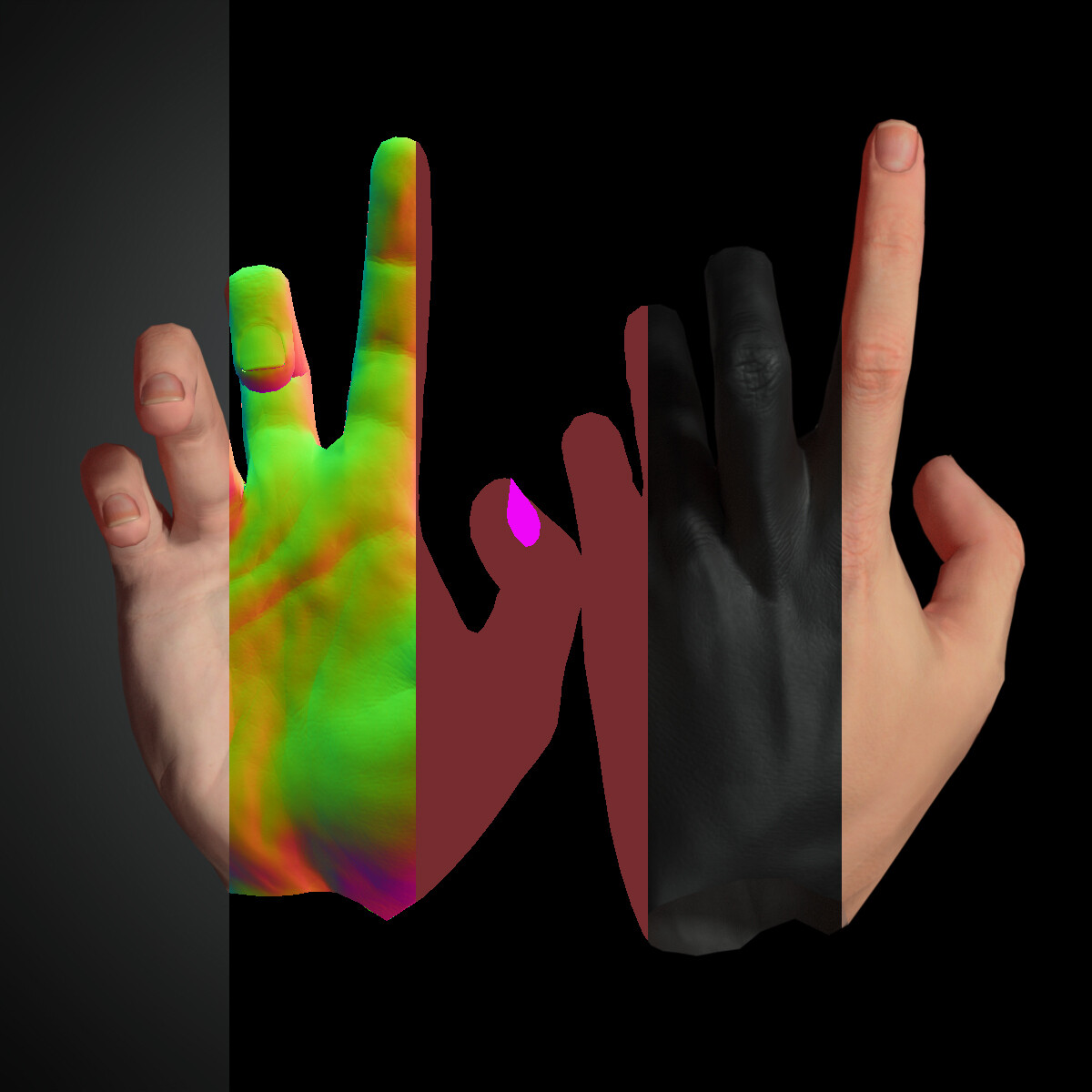 ArtStation - Realistic Hand VR Low poly model | Game Assets