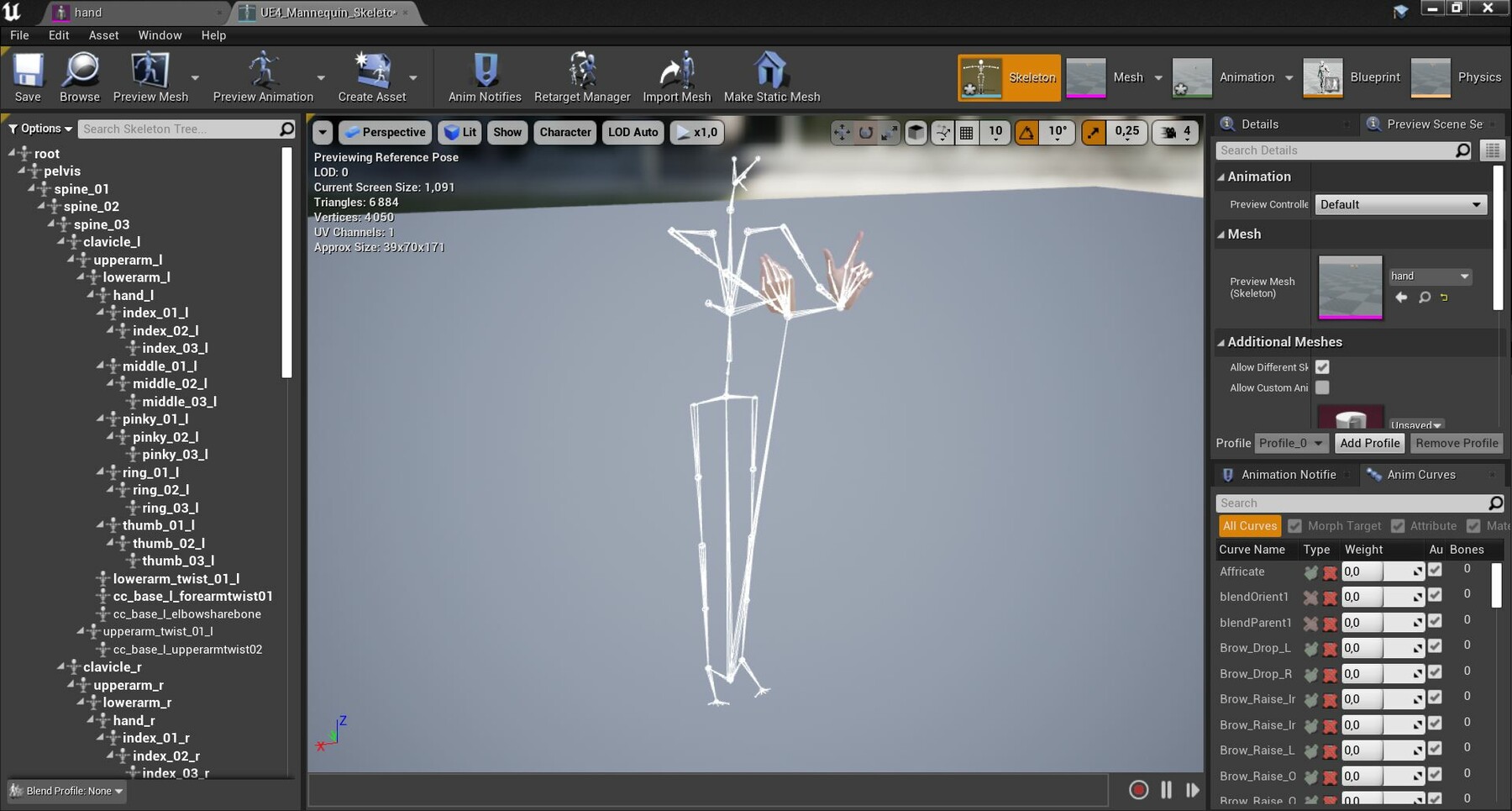 ArtStation - Realistic Hand VR Low poly model | Game Assets