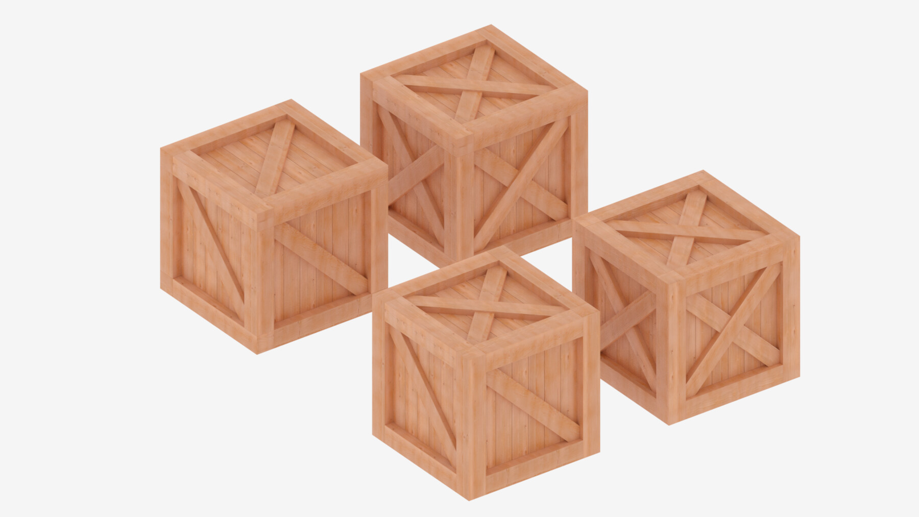 ArtStation - Wooden Crate Box Collection 3D model | Resources