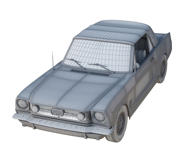 ArtStation - Eroded Ford Mustang | Resources