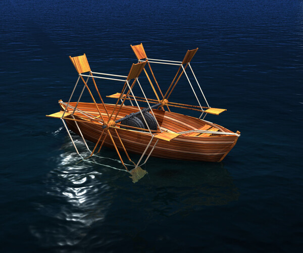 ArtStation - LEONARDO'S PUDDLE BOAT | Game Assets