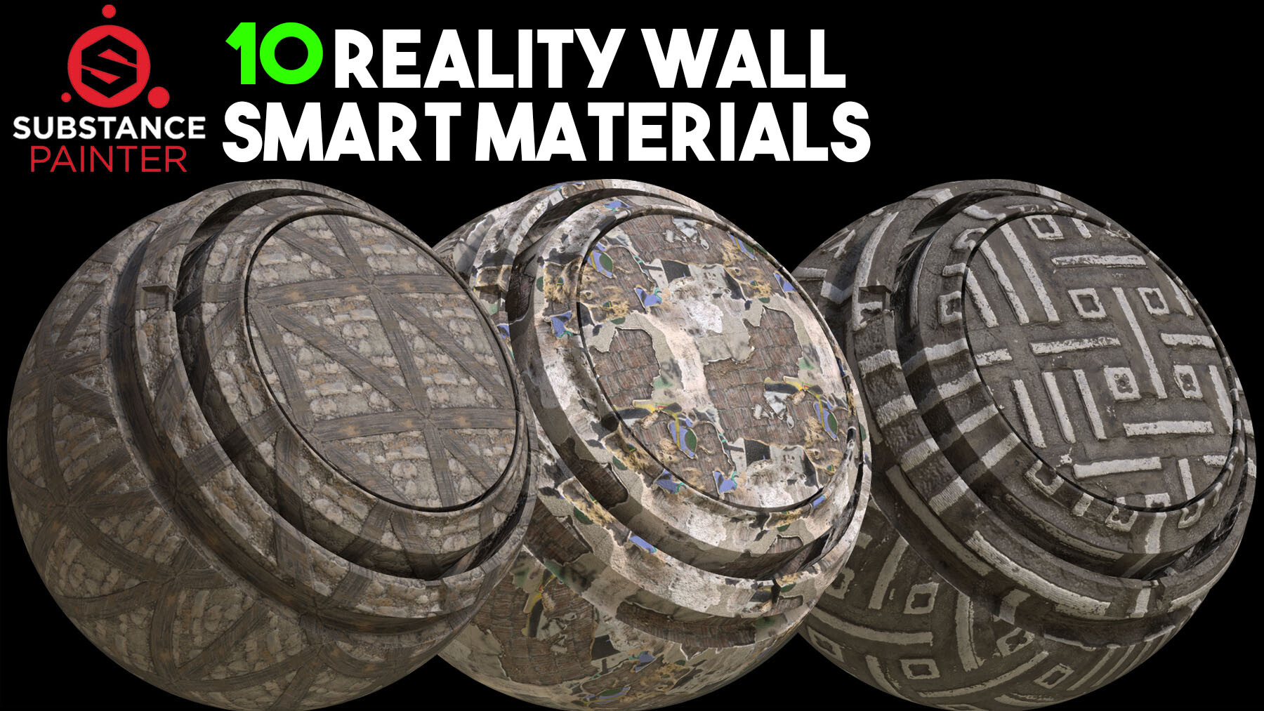 ArtStation - 10 High Quality Wall Smart Materials / .spsm | Game Assets