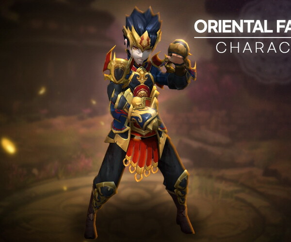ArtStation - Oriental Fantasy Character - Fighter Grade 2 | Game Assets
