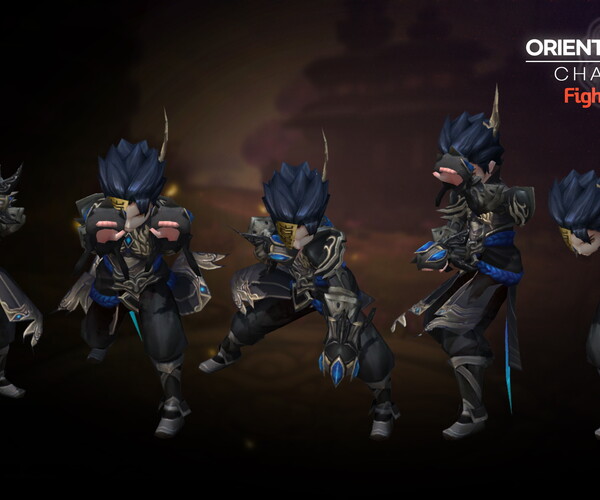 ArtStation - Oriental Fantasy Character - Fighter Grade 5 | Game Assets