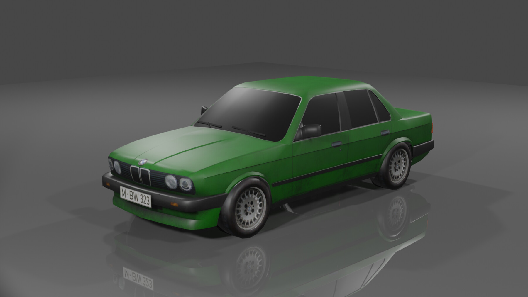 ArtStation - BMW E30 LOW POLY europe personal car | Game Assets