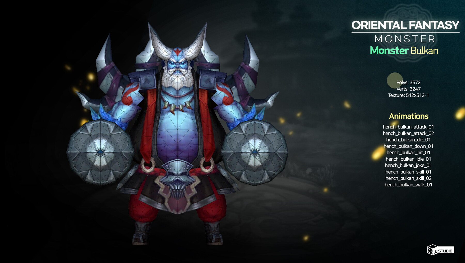 ArtStation - Oriental Fantasy Monster - Bulkan | Game Assets