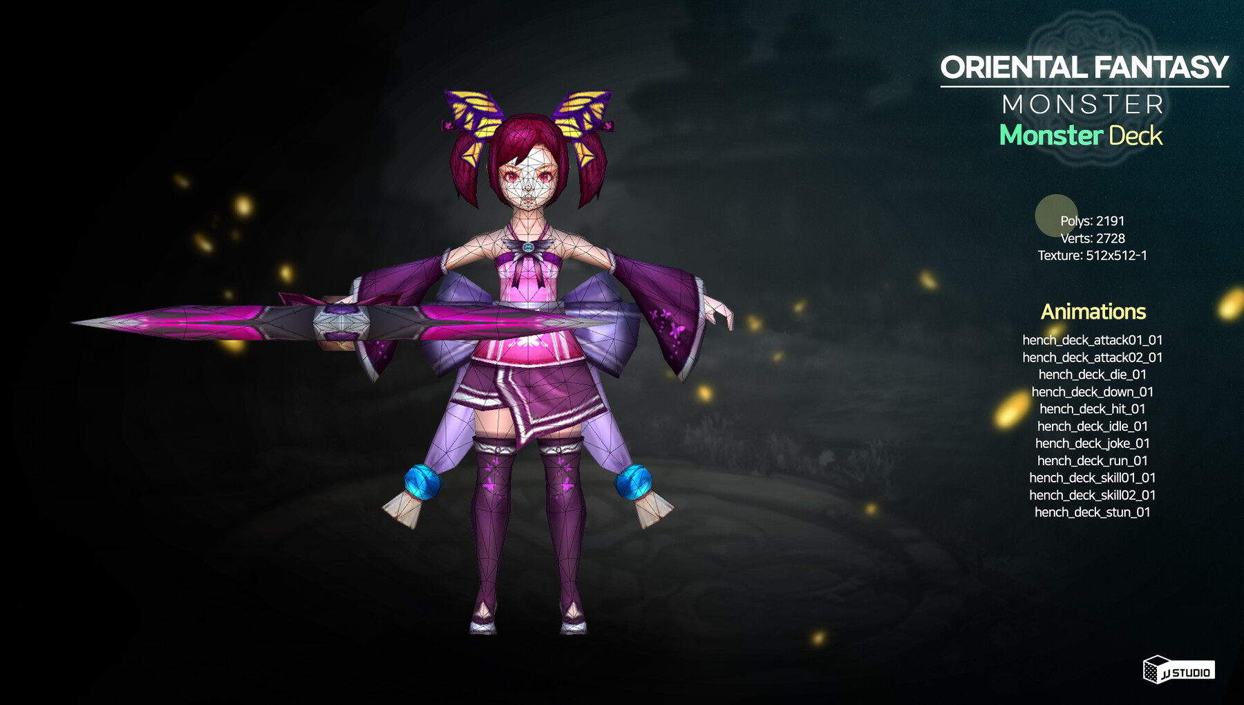 ArtStation - Oriental Fantasy Monster - Deck | Game Assets