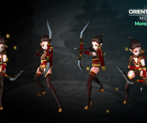 ArtStation - Oriental Fantasy Monster - Galgalo 2 | Game Assets