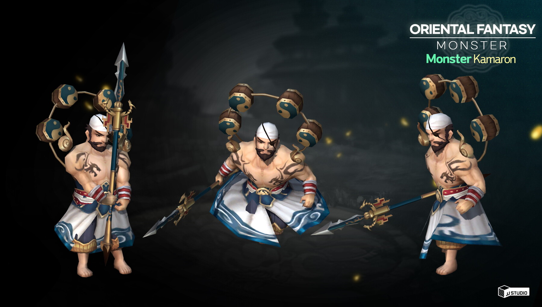 ArtStation - Oriental Fantasy Monster - Kamaron | Game Assets
