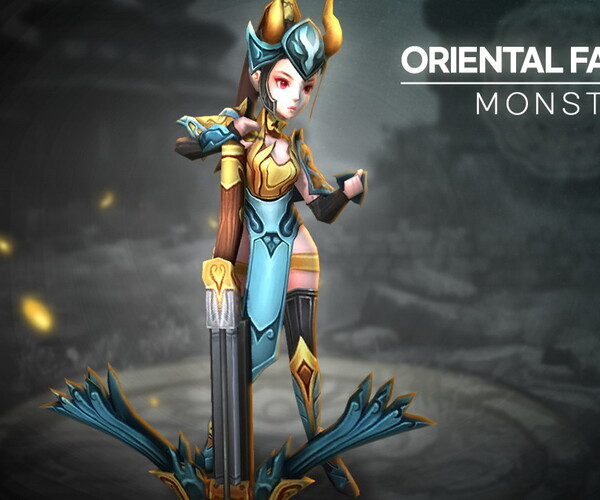 ArtStation - Oriental Fantasy Monster - Masha | Game Assets