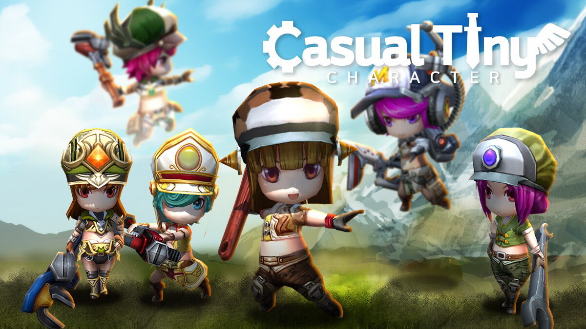 ArtStation - Casual Tiny Character - Mechanic Pack | Game Assets