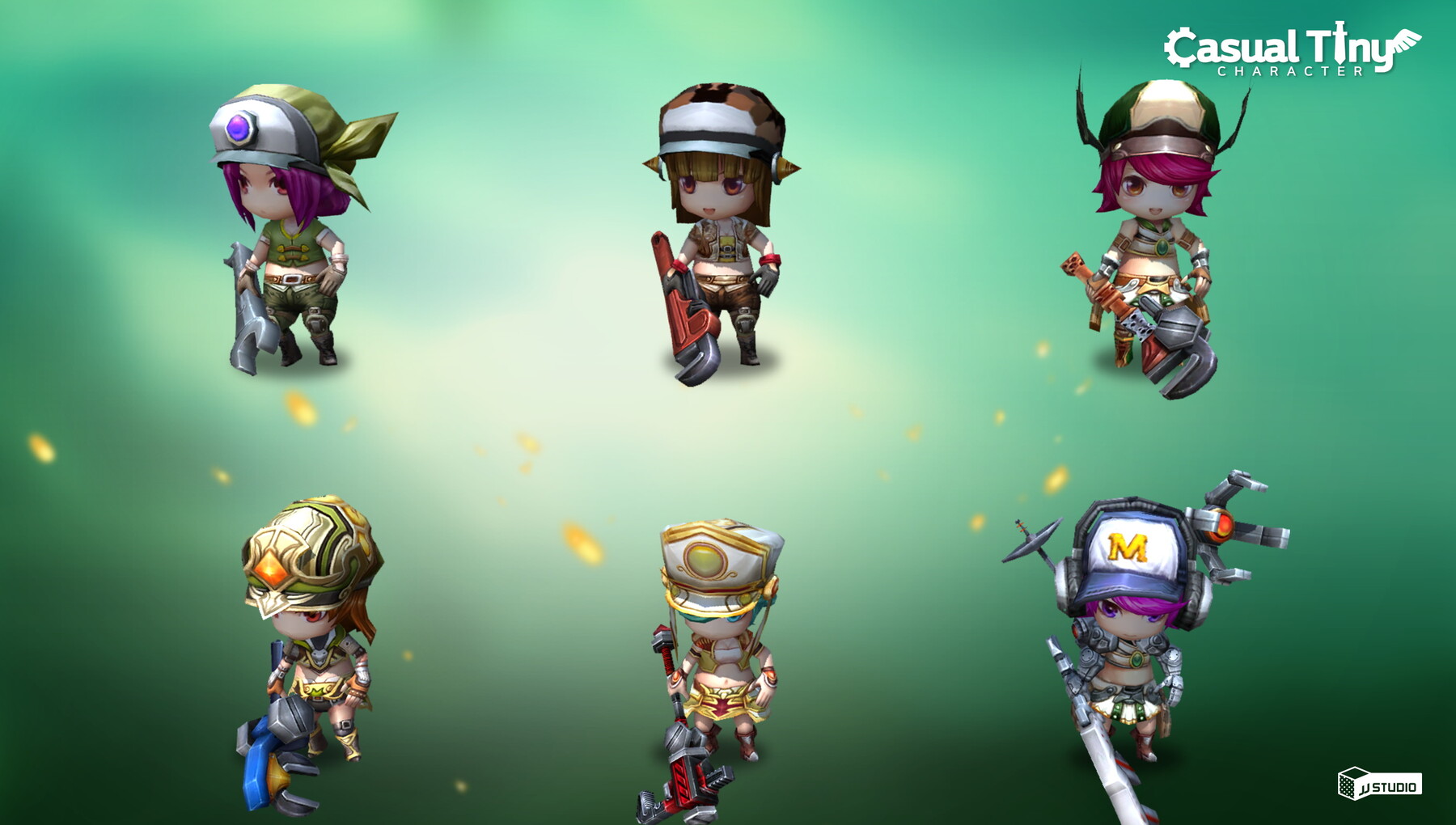 ArtStation - Casual Tiny Character - Mechanic Pack | Game Assets