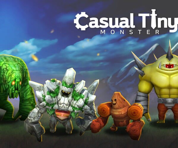 ArtStation - Casual Tiny Monster - Collection Pack 2 | Game Assets