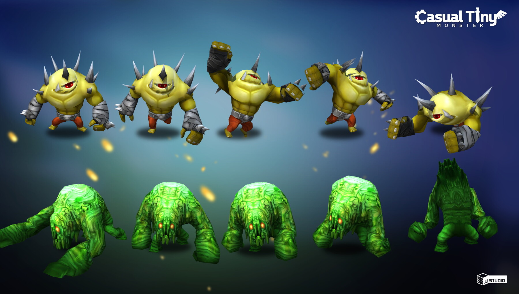 ArtStation - Casual Tiny Monster - Collection Pack 2 | Game Assets