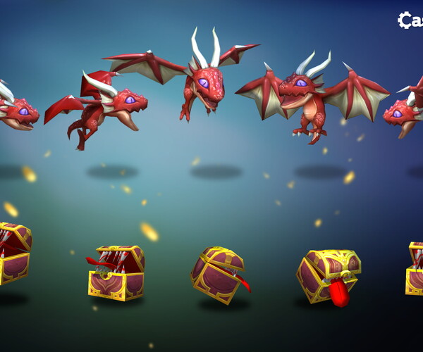 ArtStation - Casual Tiny Monster - Collection Pack 3 | Game Assets