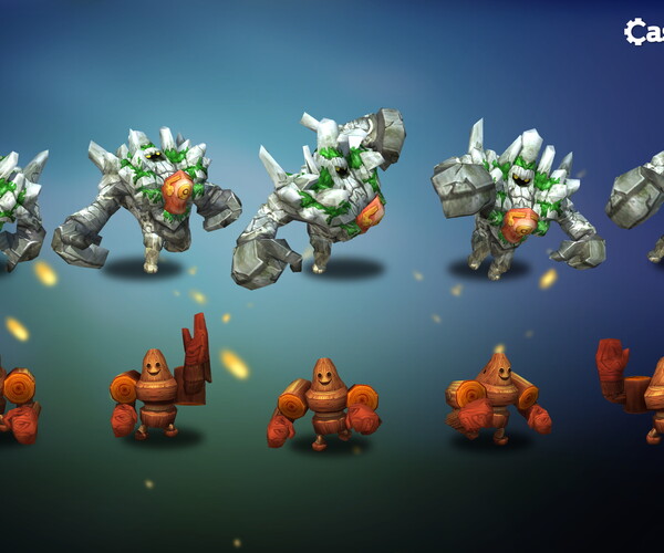 ArtStation - Casual Tiny Monster - Collection Pack 2 | Game Assets