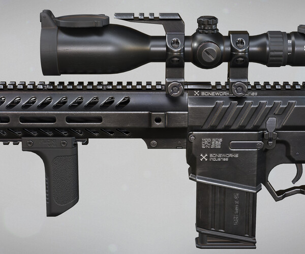 ArtStation - Customizable AR15 - Game Ready | Game Assets