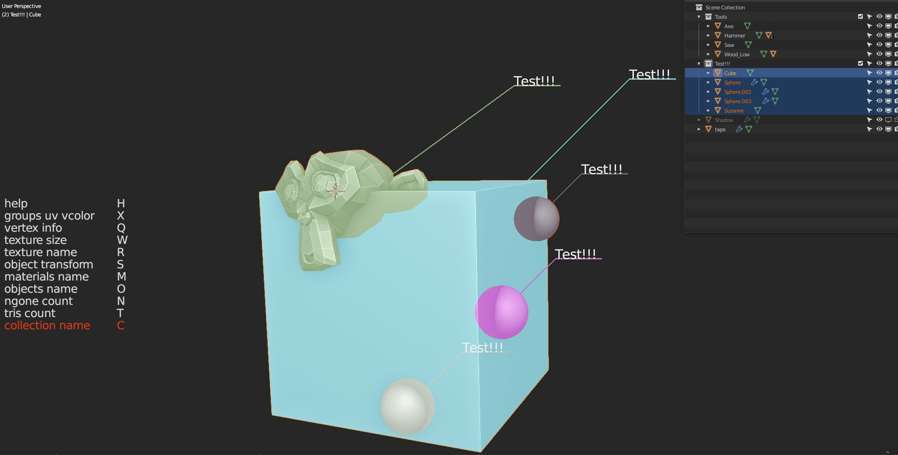 ArtStation - [Addon] Add Info (Blender 2.9+) | Resources
