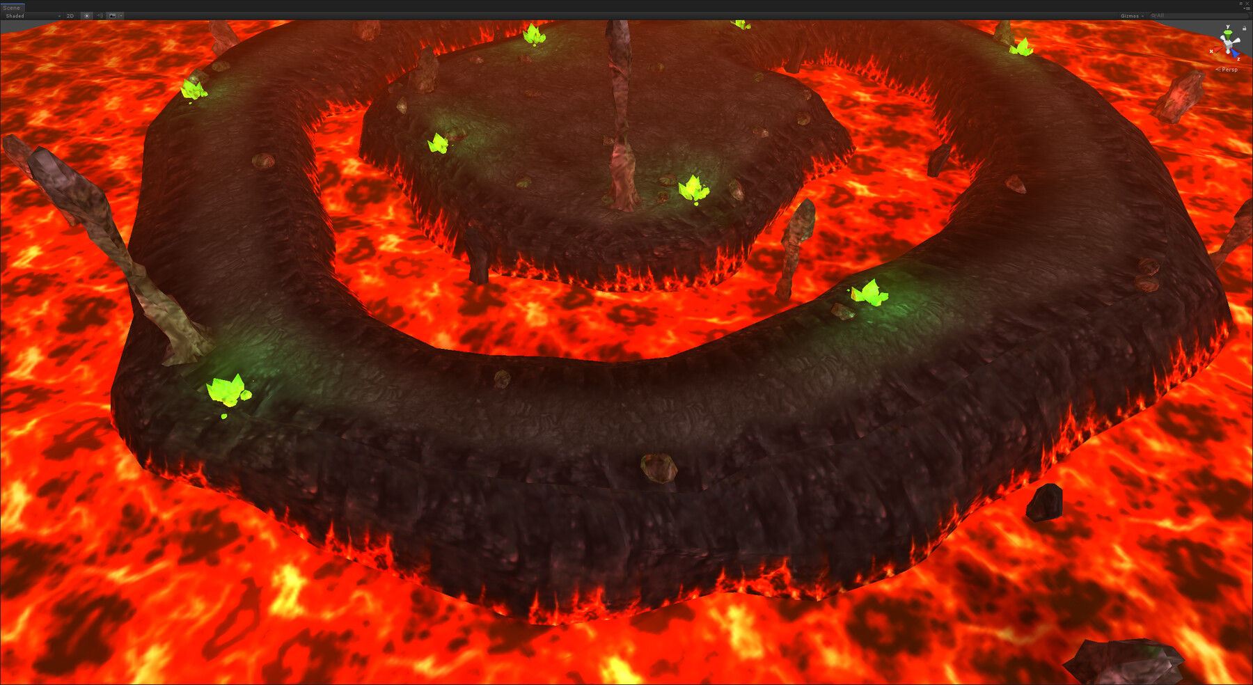 ArtStation - Casual Tiny Environment - Magma Set | Game Assets