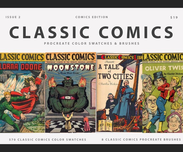 ArtStation - The Classic Comics Procreate Brushes | Brushes