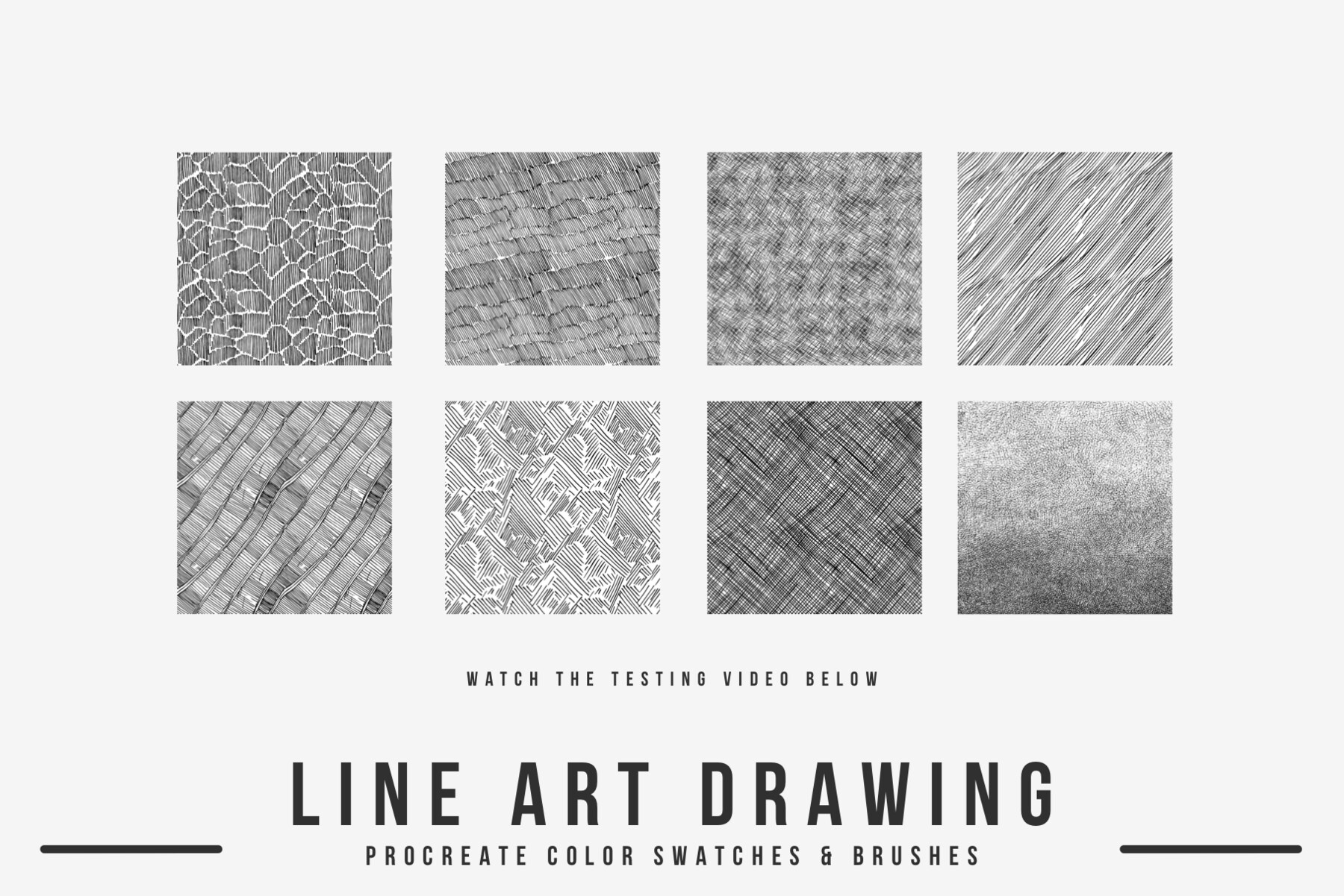 ArtStation - Line Art Drawing Procreate Kit | Brushes