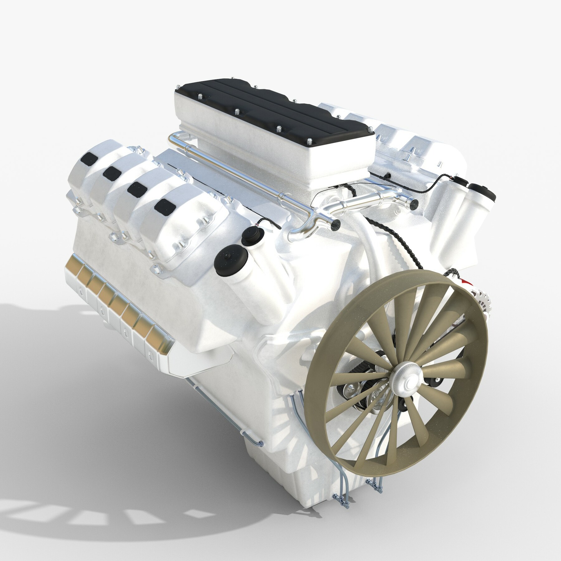 ArtStation - 8 cylinder car engine | Game Assets