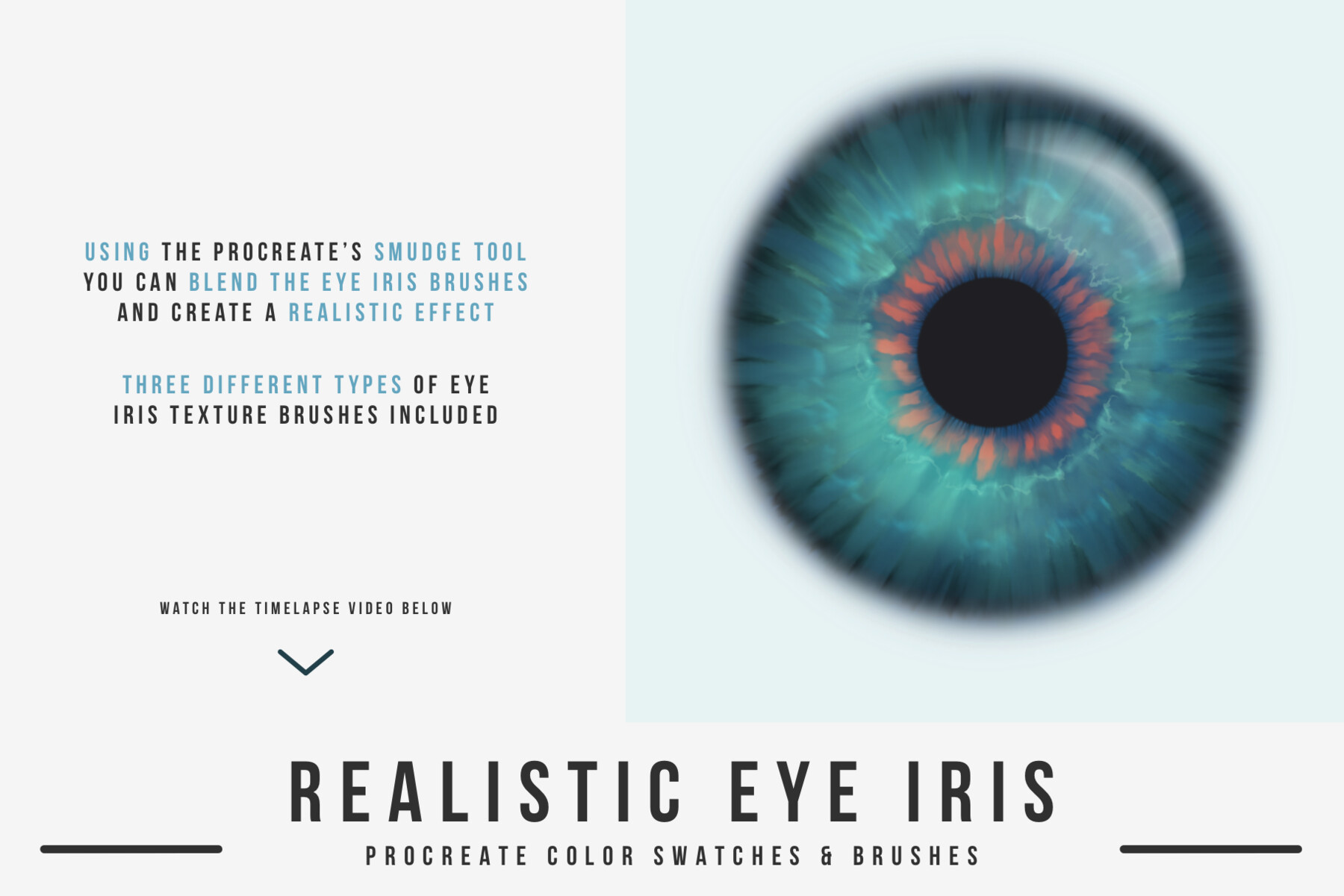 ArtStation - Realistic Eye Iris Procreate Brushes | Brushes