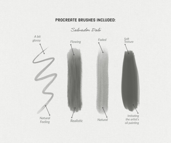 ArtStation - Salvador Dali Procreate Brushes | Brushes