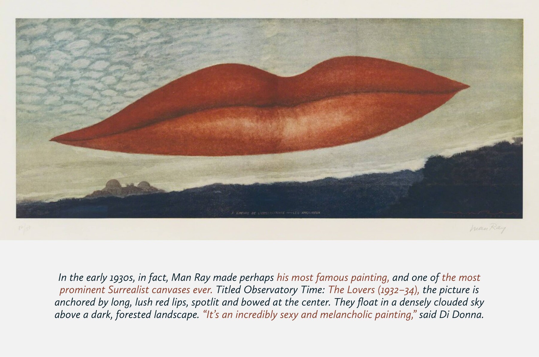 Man Ray Lips Poster | Lipstutorial.org