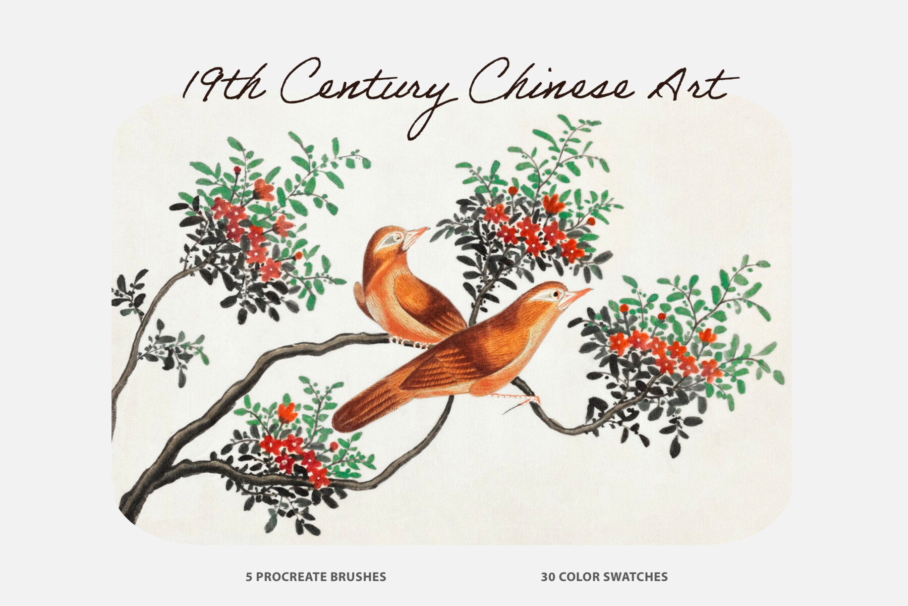 ArtStation - 19th Century Chinese Art Procreate Brushes | Brushes