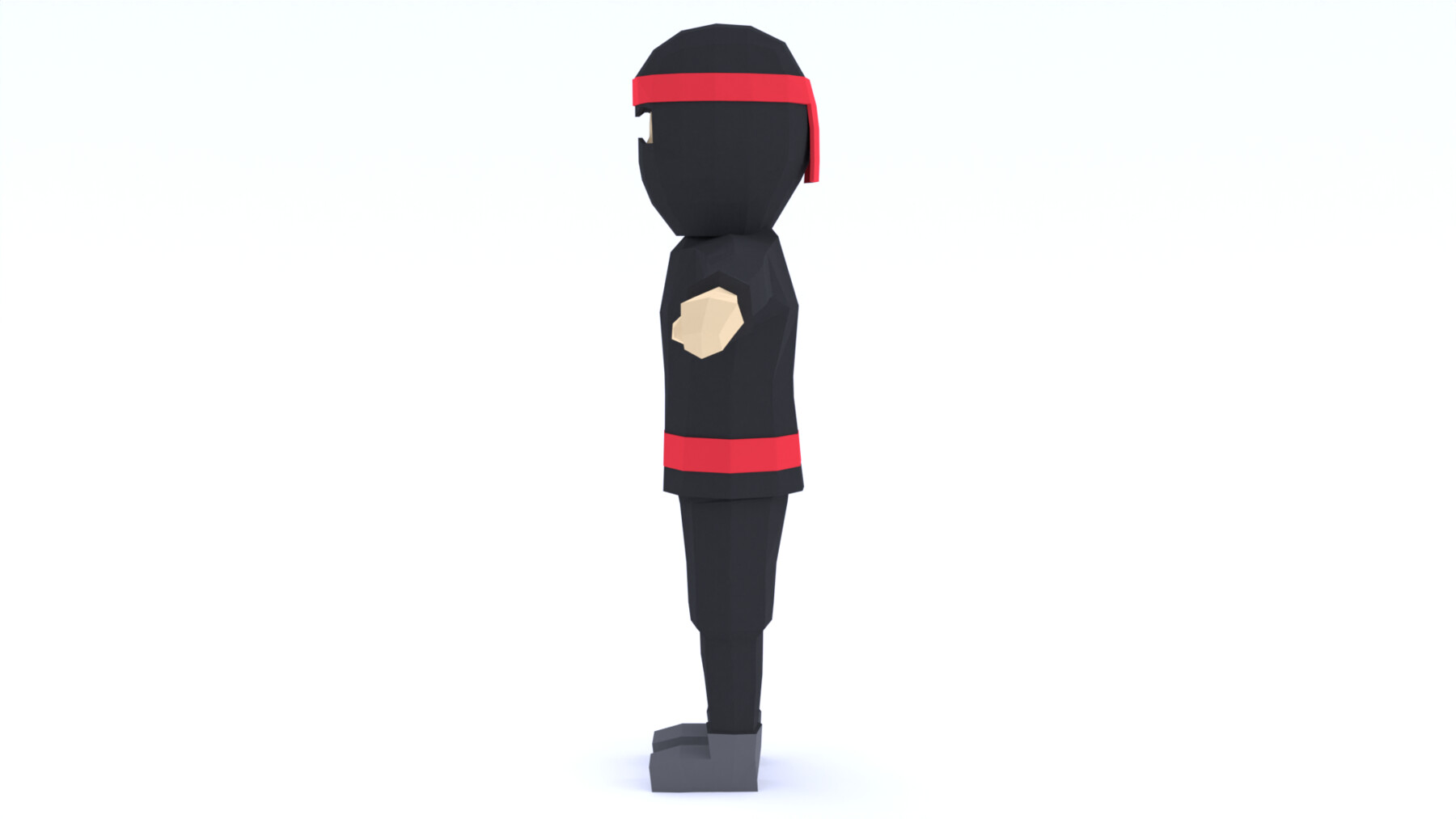 ArtStation - Low Poly Cartoon Ninja | Game Assets