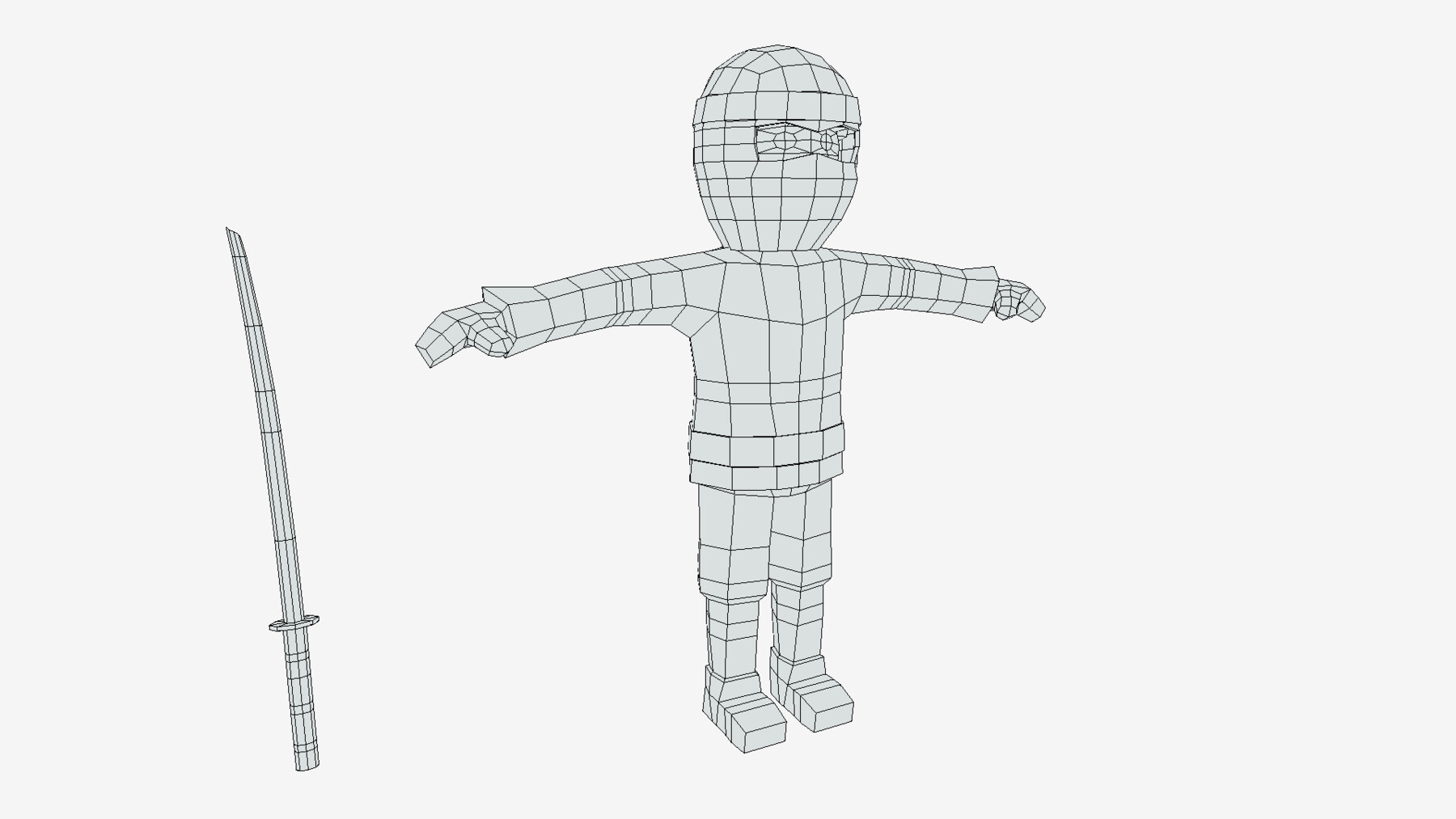 ArtStation - Low Poly Cartoon Ninja | Game Assets