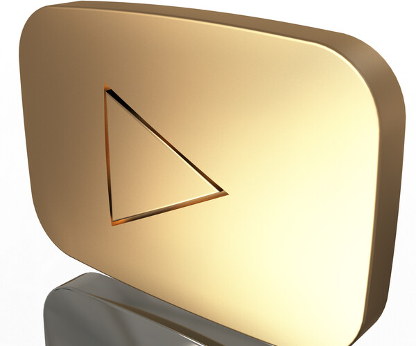 ArtStation - Youtube Gold and Silver Play Buttons | Resources