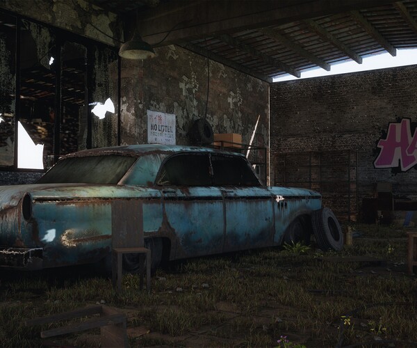 ArtStation - Garage (Unreal Engine 05 environment) | Game Assets