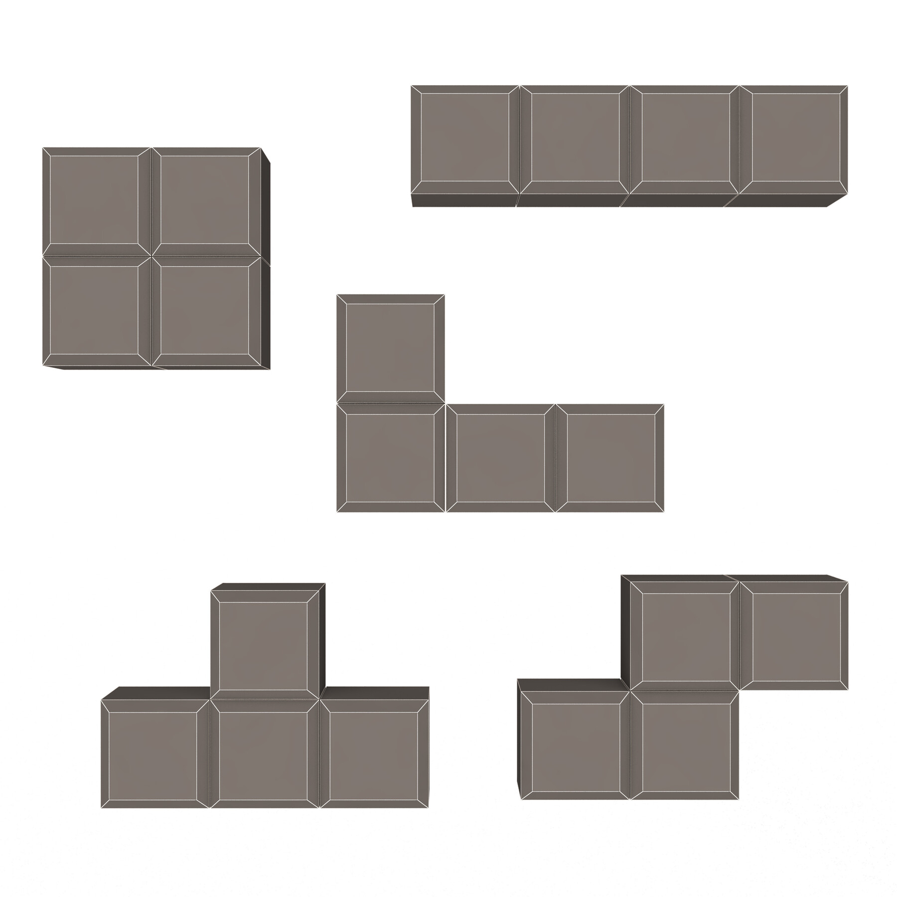 ArtStation - Tetris Bricks Set 02 | Resources