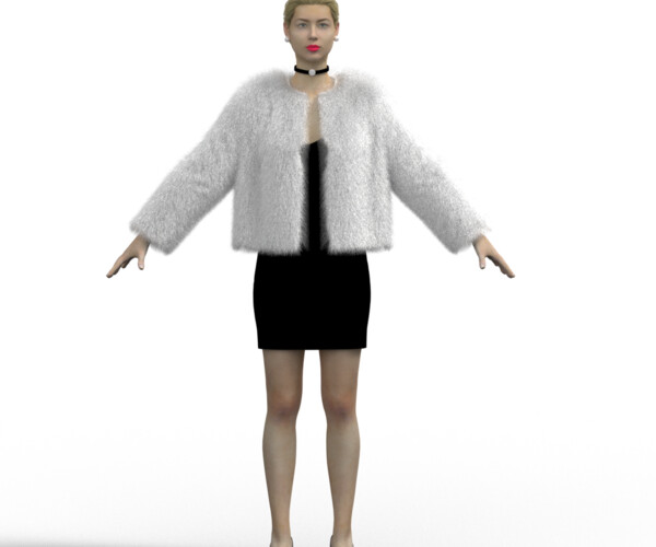 ArtStation - Digital white coat with dress | Resources