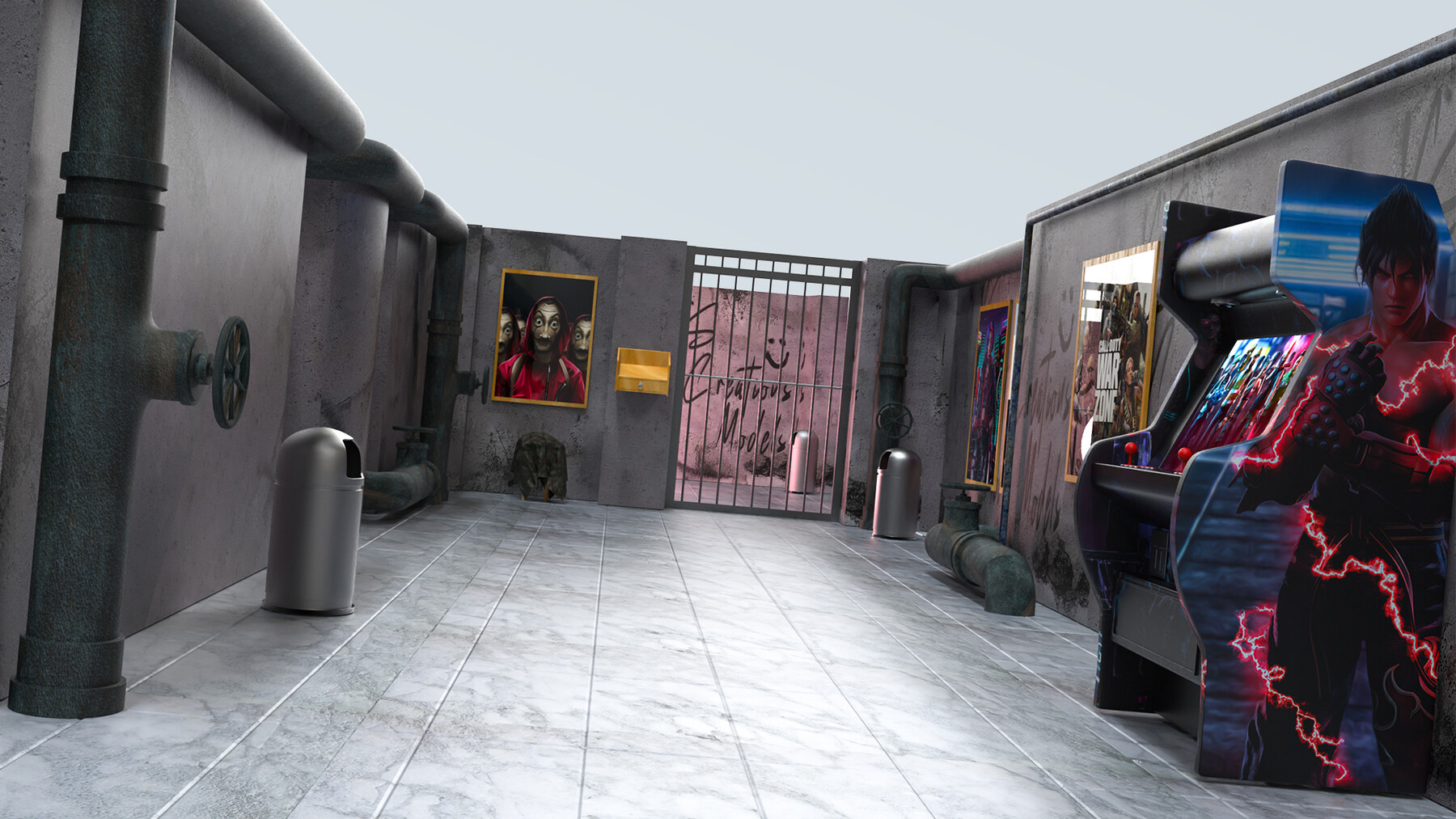 ArtStation - Game Scene 3d model lowpoly | Game Assets