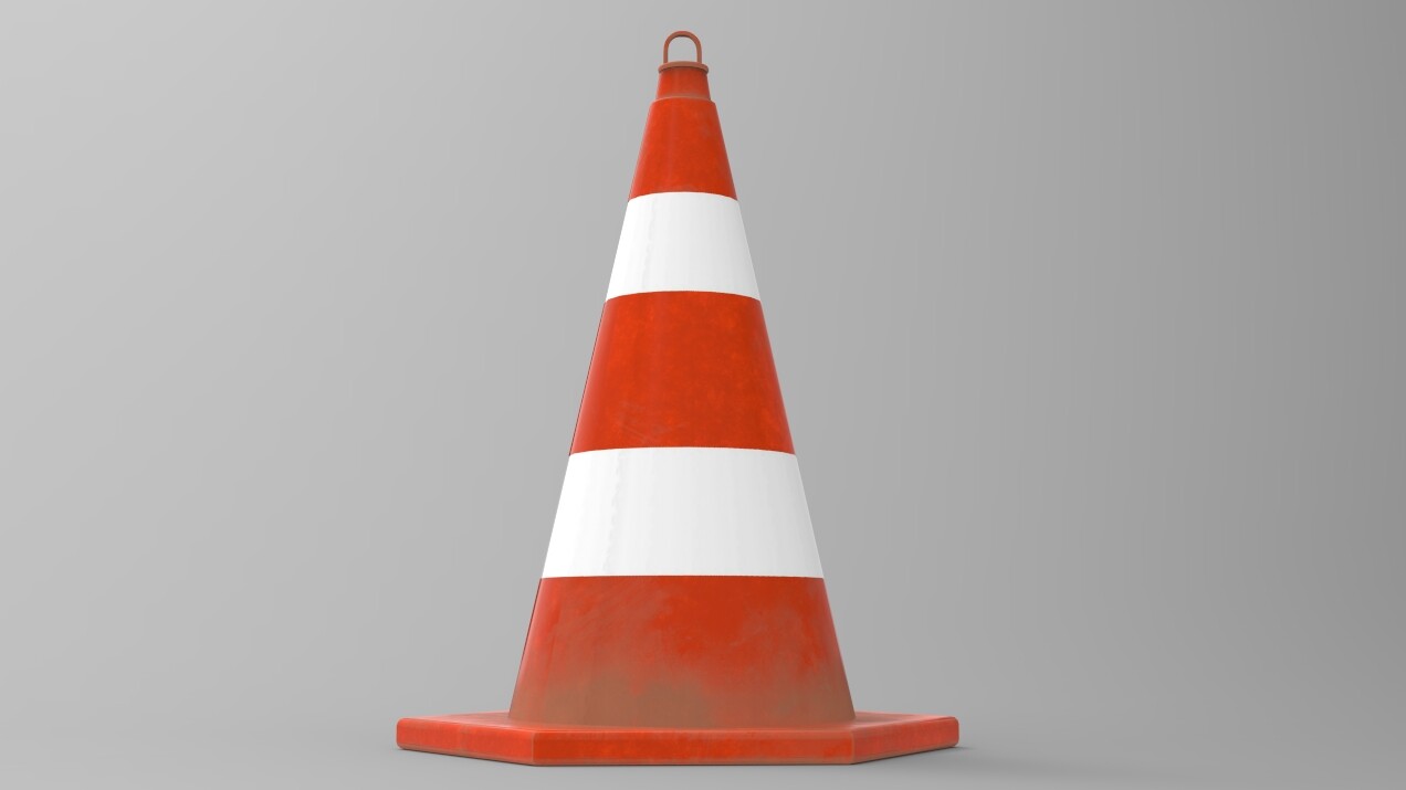 ArtStation - PBR GameReady Cone Model Low-poly | Game Assets