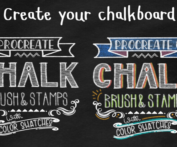 ArtStation - Chalk texture Procreate brushes & stamps | ProcreateiBox ...