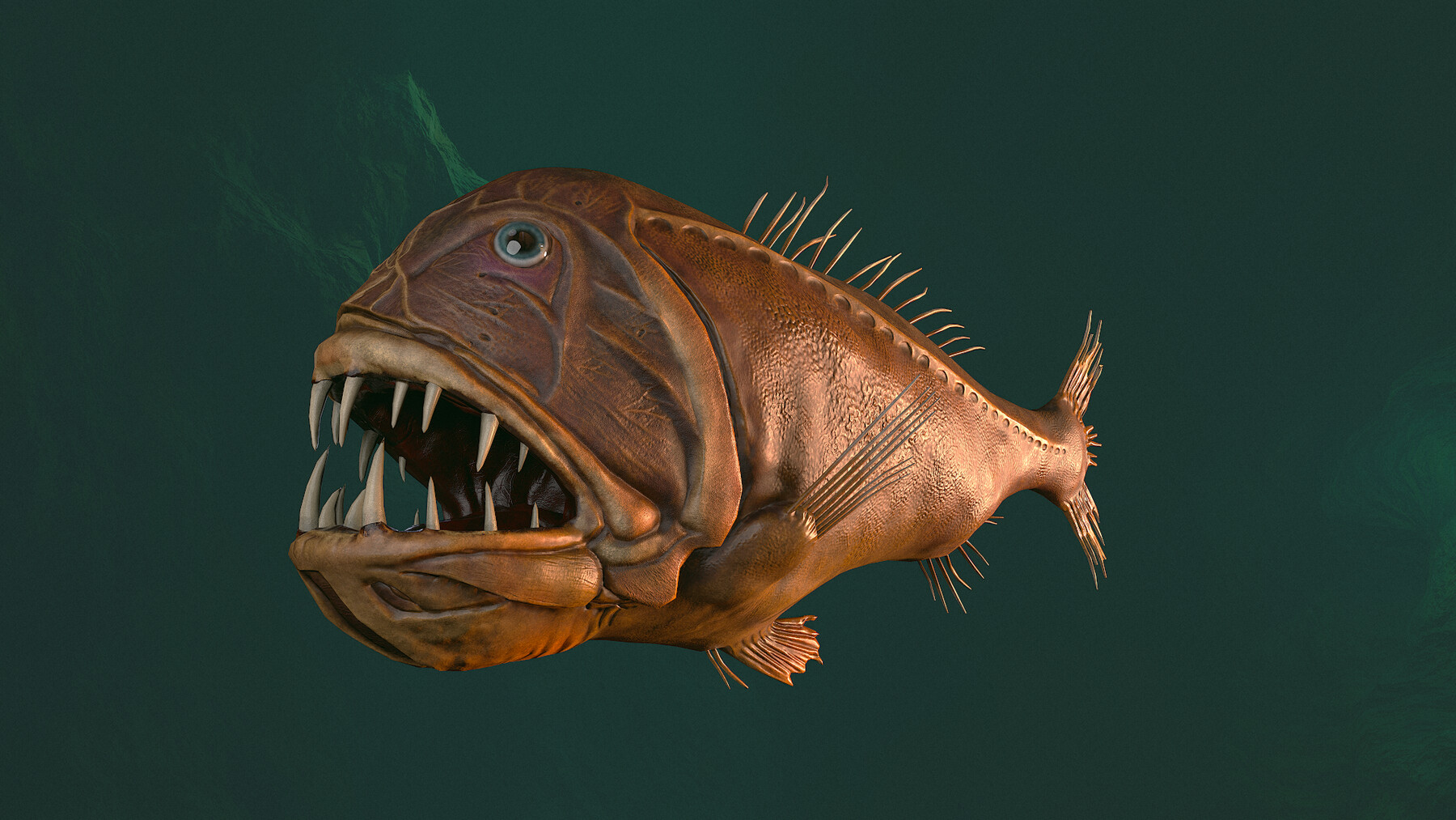 ArtStation - Fish Monster - Sabertooth | Game Assets