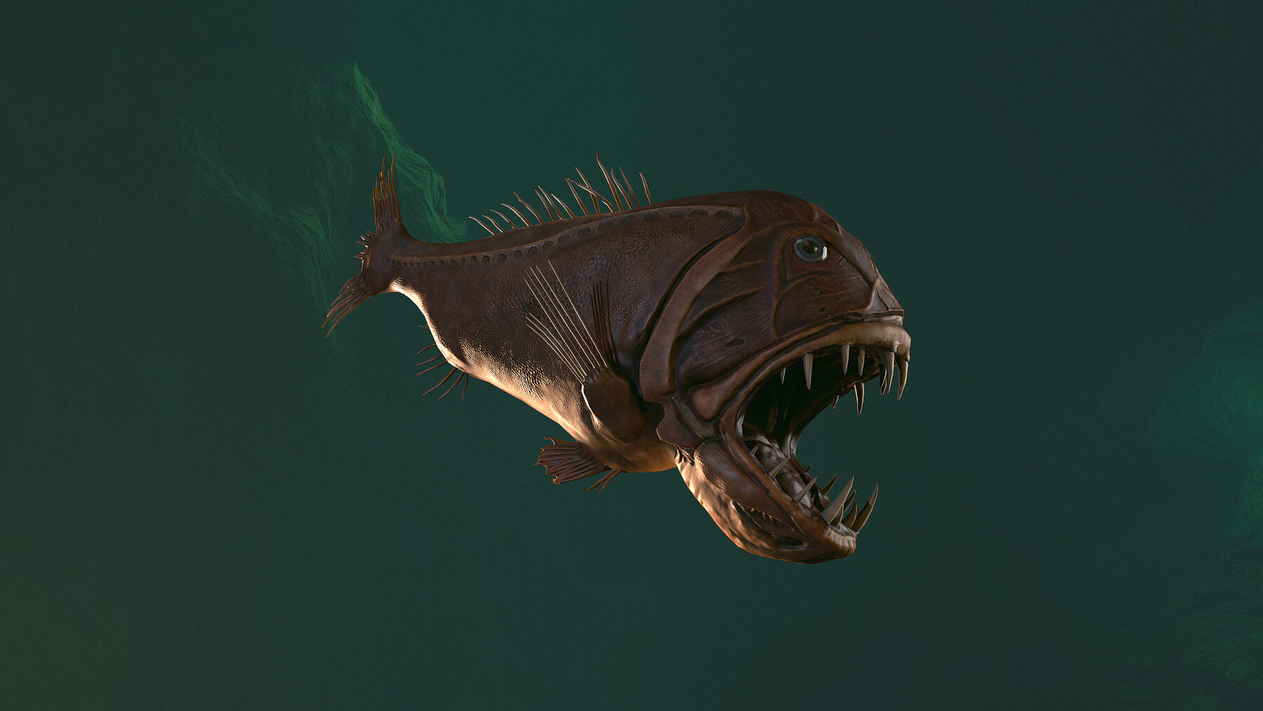 ArtStation - Fish Monster - Sabertooth | Game Assets