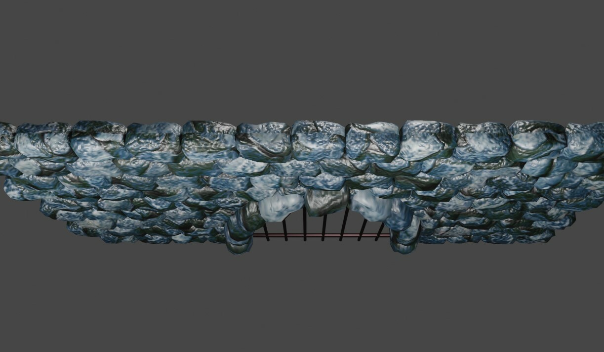 ArtStation - Dungeon Cell - Wall - Calabouco Low-poly 3D model | Game ...