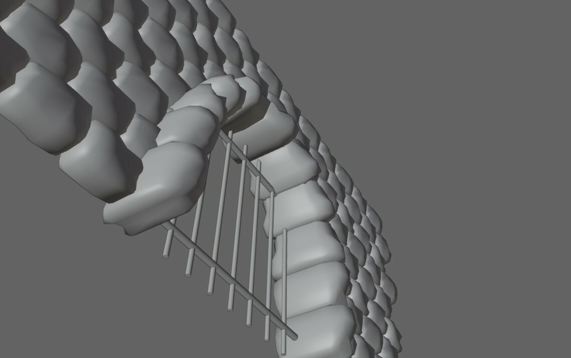 ArtStation - Dungeon Cell - Wall - Calabouco Low-poly 3D model | Game ...