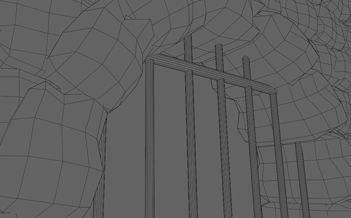 ArtStation - Dungeon Cell - Wall - Calabouco Low-poly 3D model | Game ...